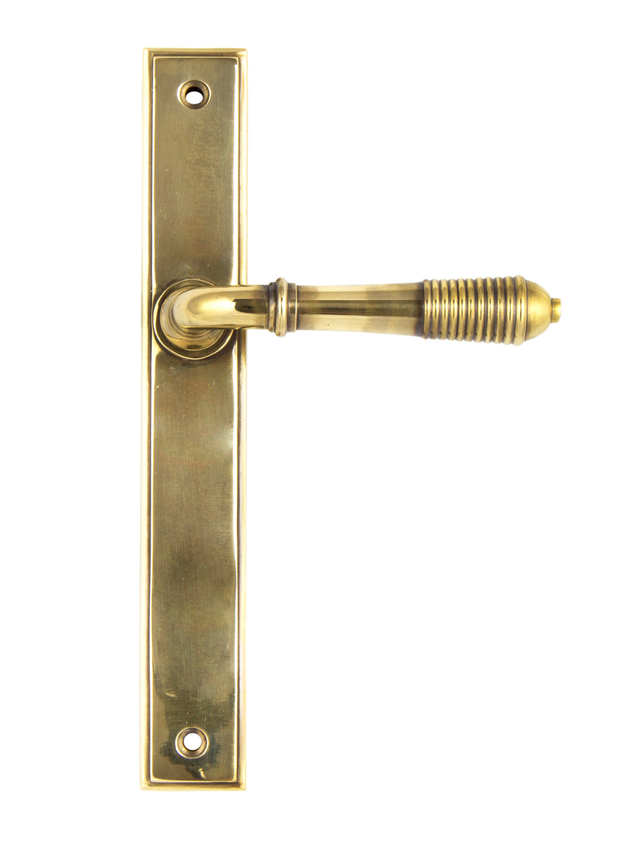 Reeded Slimline Lever Espag. Latch Set – From The Anvil
